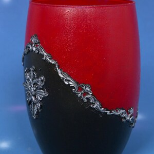 Resident Evil Village Hand Decorated Glass Vase Gift for Gamer Red ...
