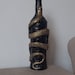 Handmade Item Golden Snake: Hand Decorated Air Clay Wine Bottle - Etsy