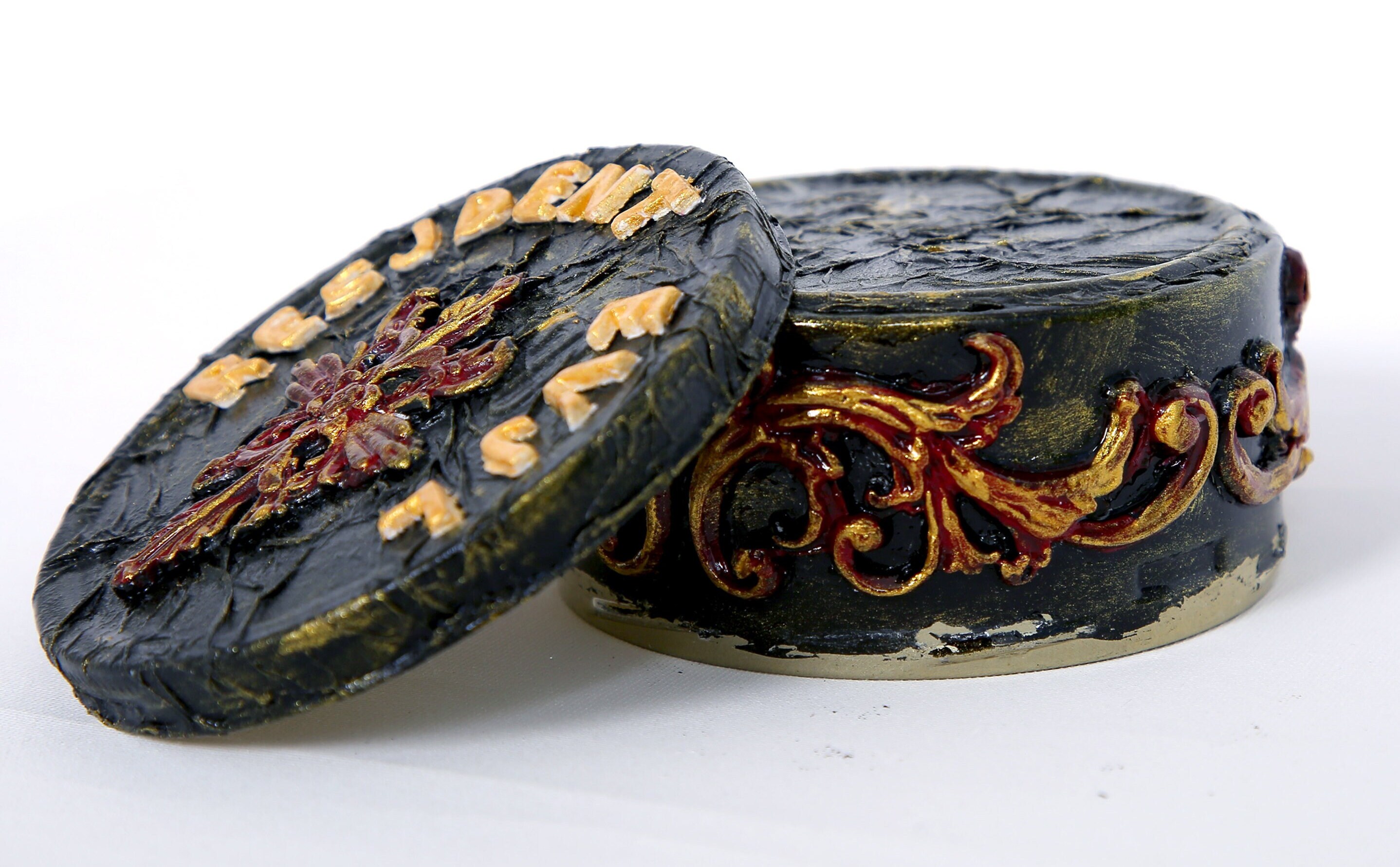 Resident Evil Village, Metal Box Hand Decorated, Memories, Handmade ...