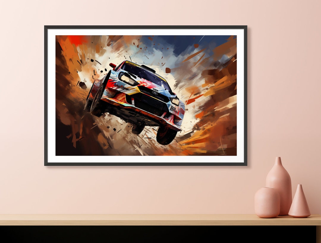 Rally Car Wallart, Car Poster, Car Enthusiast, Rally Cars, Gift for Car ...