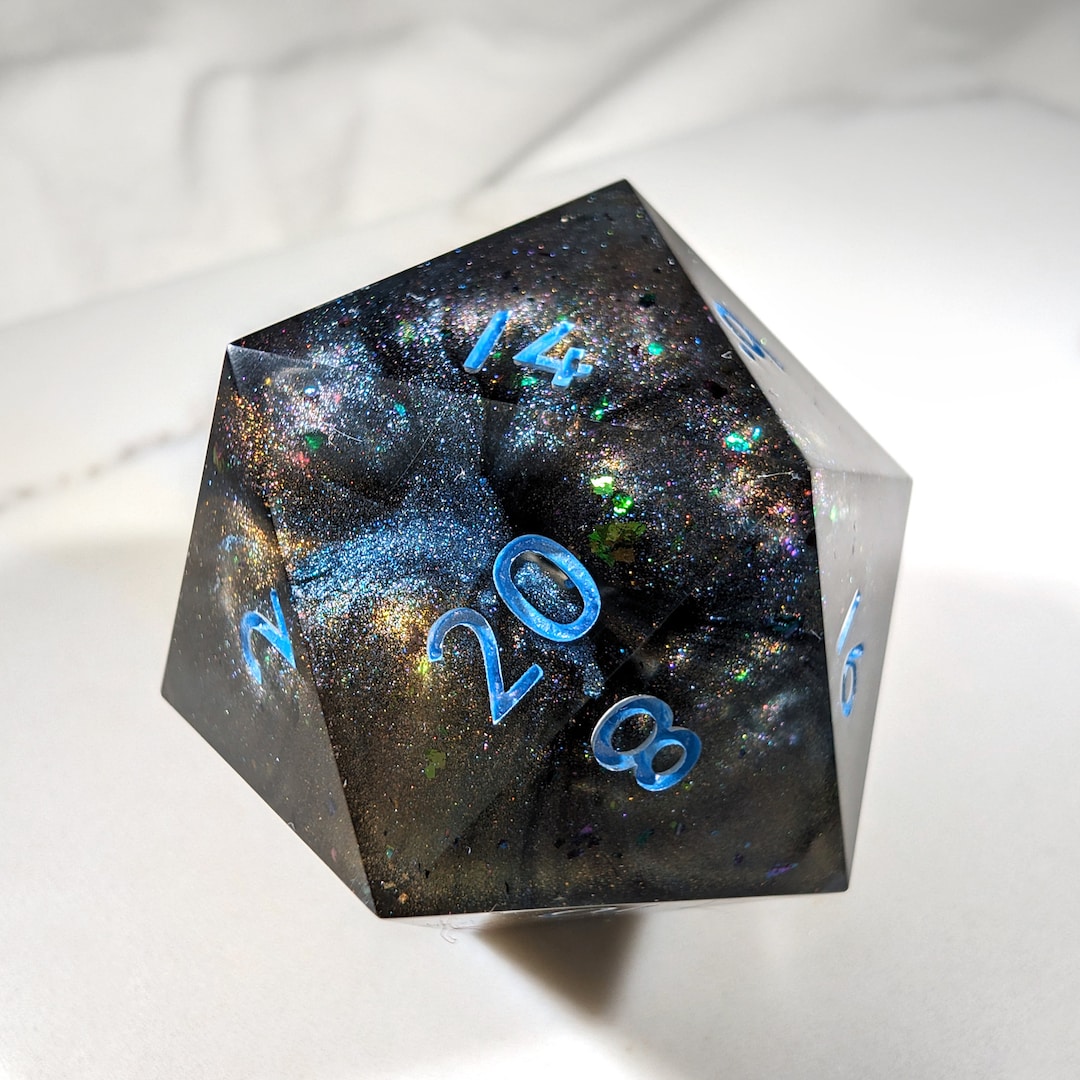 Cosmic Omen 40mm Jumbo D20 Chonk Resin Dice for D&D - Etsy Australia