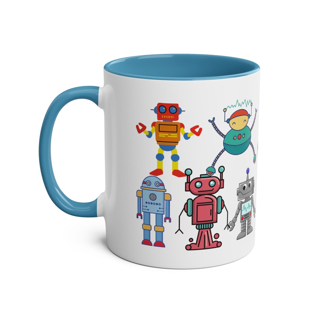 Robot Children;'s Two-tone Coffee Mugs, Funny Gift for Child Adult ...