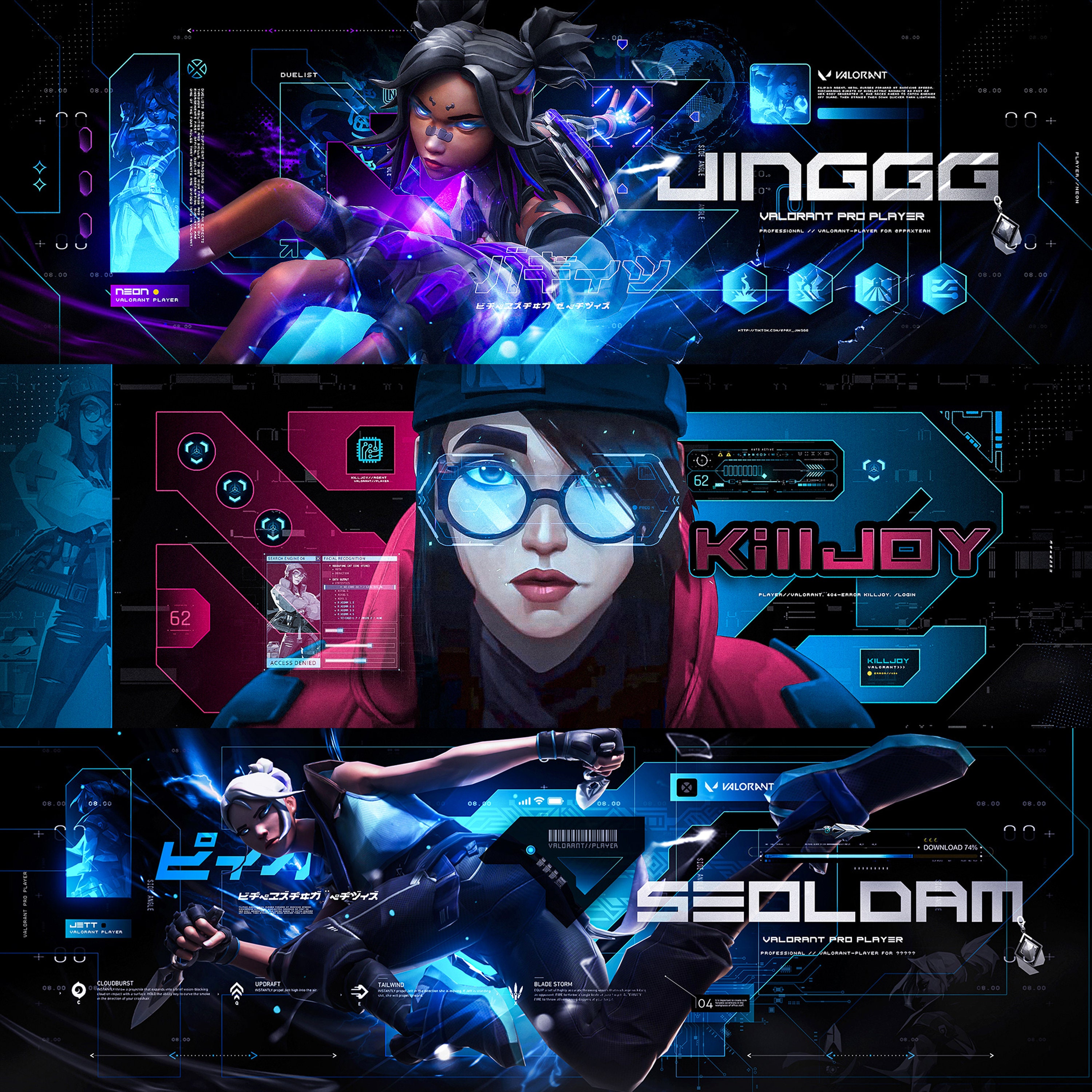 3 Valorant Banner/header - Etsy