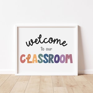 Welcome to Our Classroom Poster, Elementary School Teacher Class Decor ...