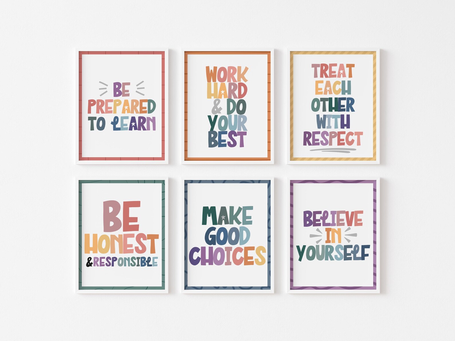 Classroom Rules Printable Posters, Educational Wall Art, Classroom ...