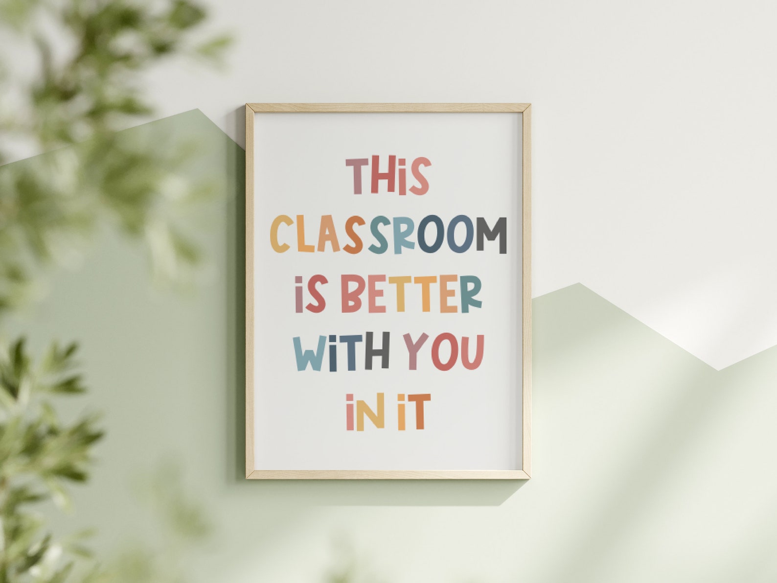 This Classroom is Better With You in It, Boho Rainbow Classroom Decor ...