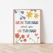 Grow Through What You Go Through, Growth Mindset, Therapy Office Decor ...