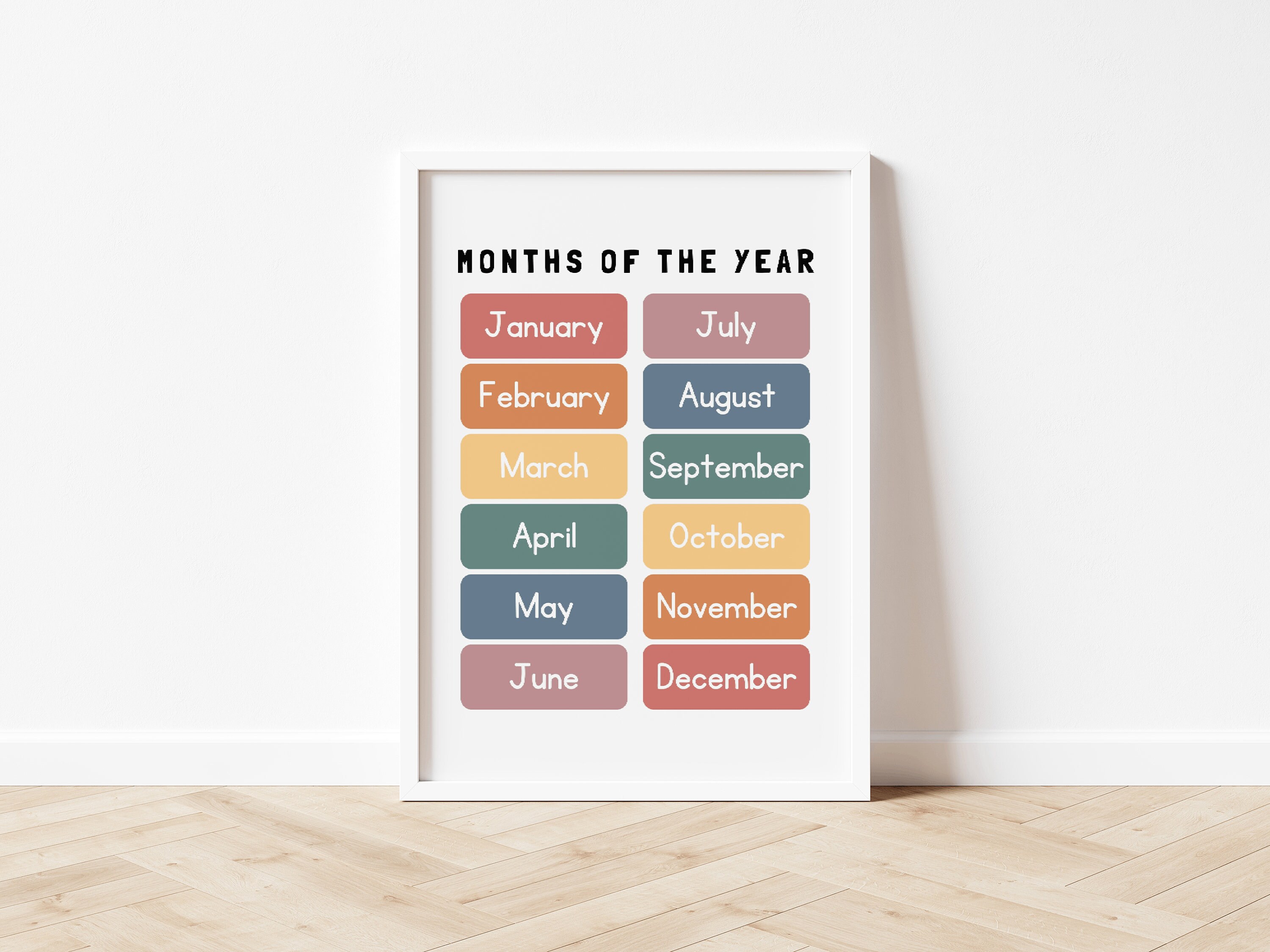 Set of 6 Educational Wall Art, Classroom Decor Bundle, Homeschool ...