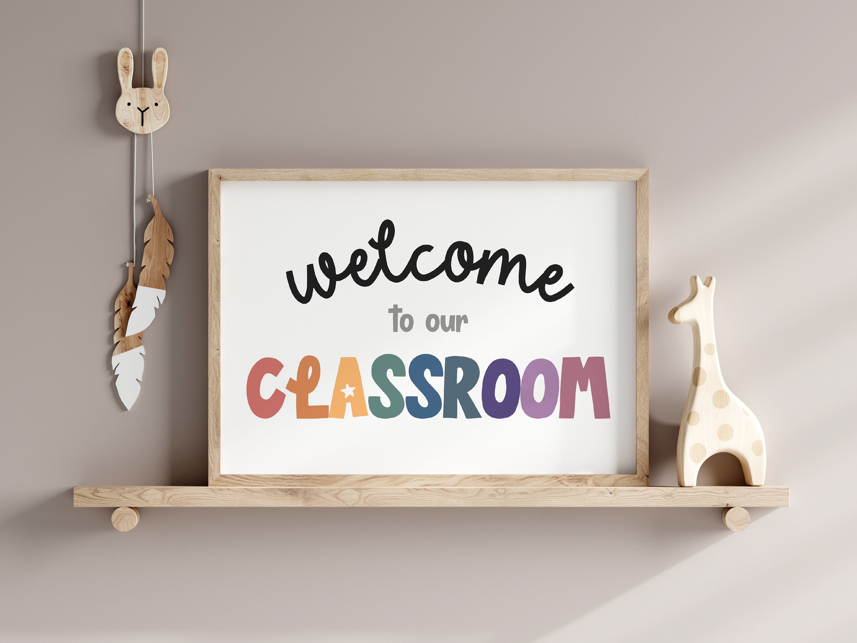 Welcome to Our Classroom Poster, Elementary School Teacher Class Decor ...