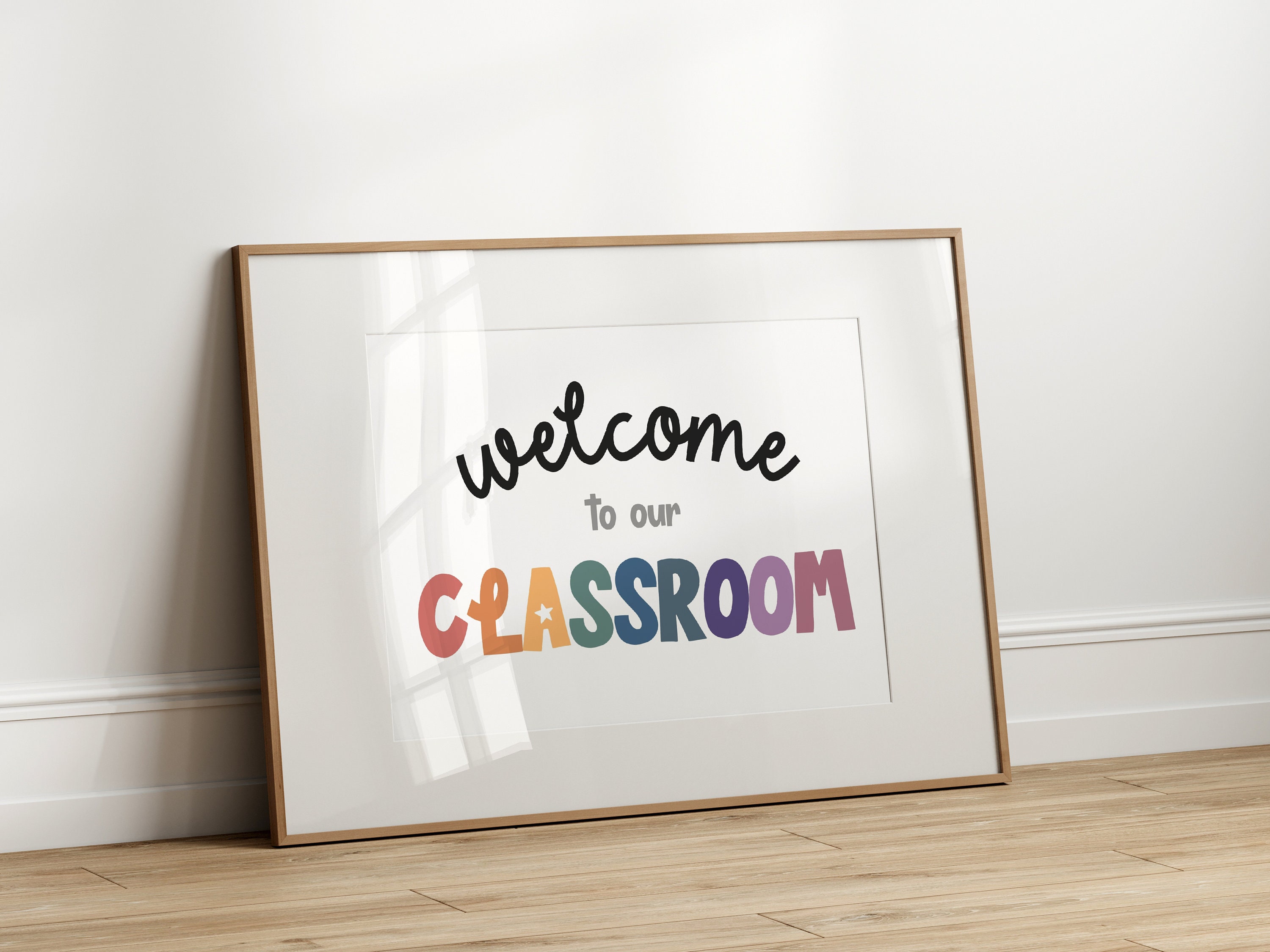 Welcome to Our Classroom Poster, Elementary School Teacher Class Decor ...