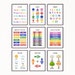 Set of 9 Educational Wall Art, Kindergarten Classroom Prints ...