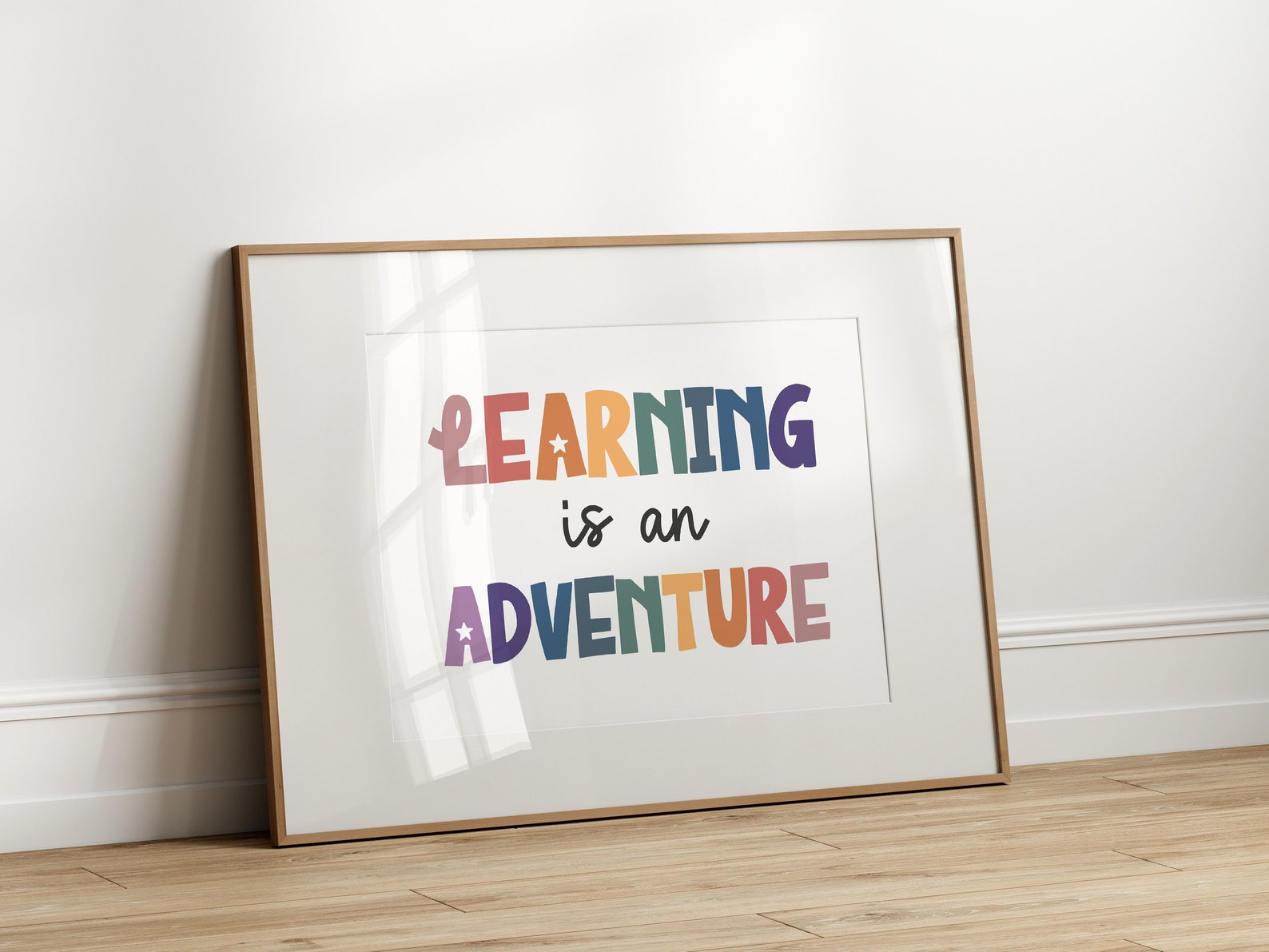 Learning is an Adventure, Colorful Classroom Art, Motivational Kids ...