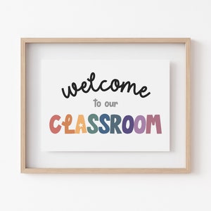 Welcome to Our Classroom Poster, Elementary School Teacher Class Decor ...