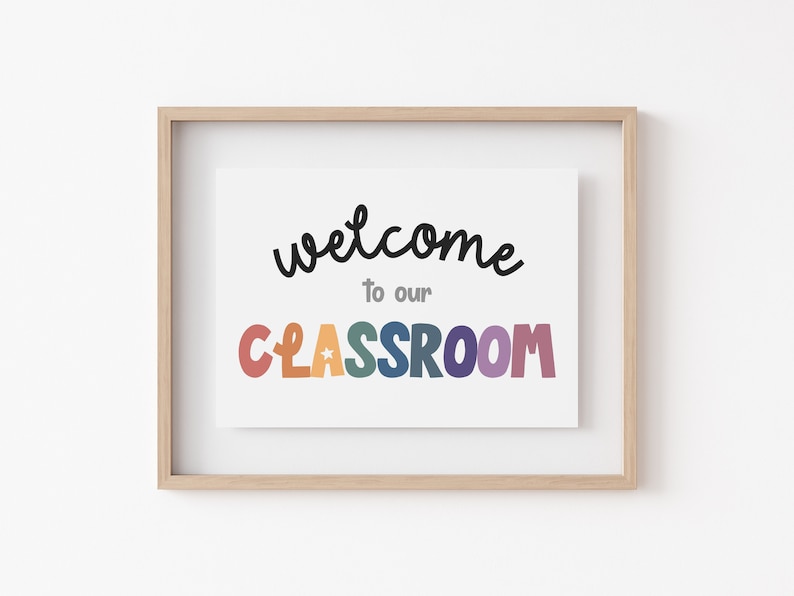 Welcome to Our Classroom Poster, Elementary School Teacher Class Decor ...