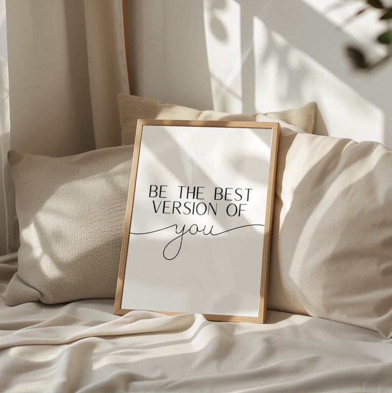 Be the Best Version of You, Self Motivational Poster, Printable Wall ...