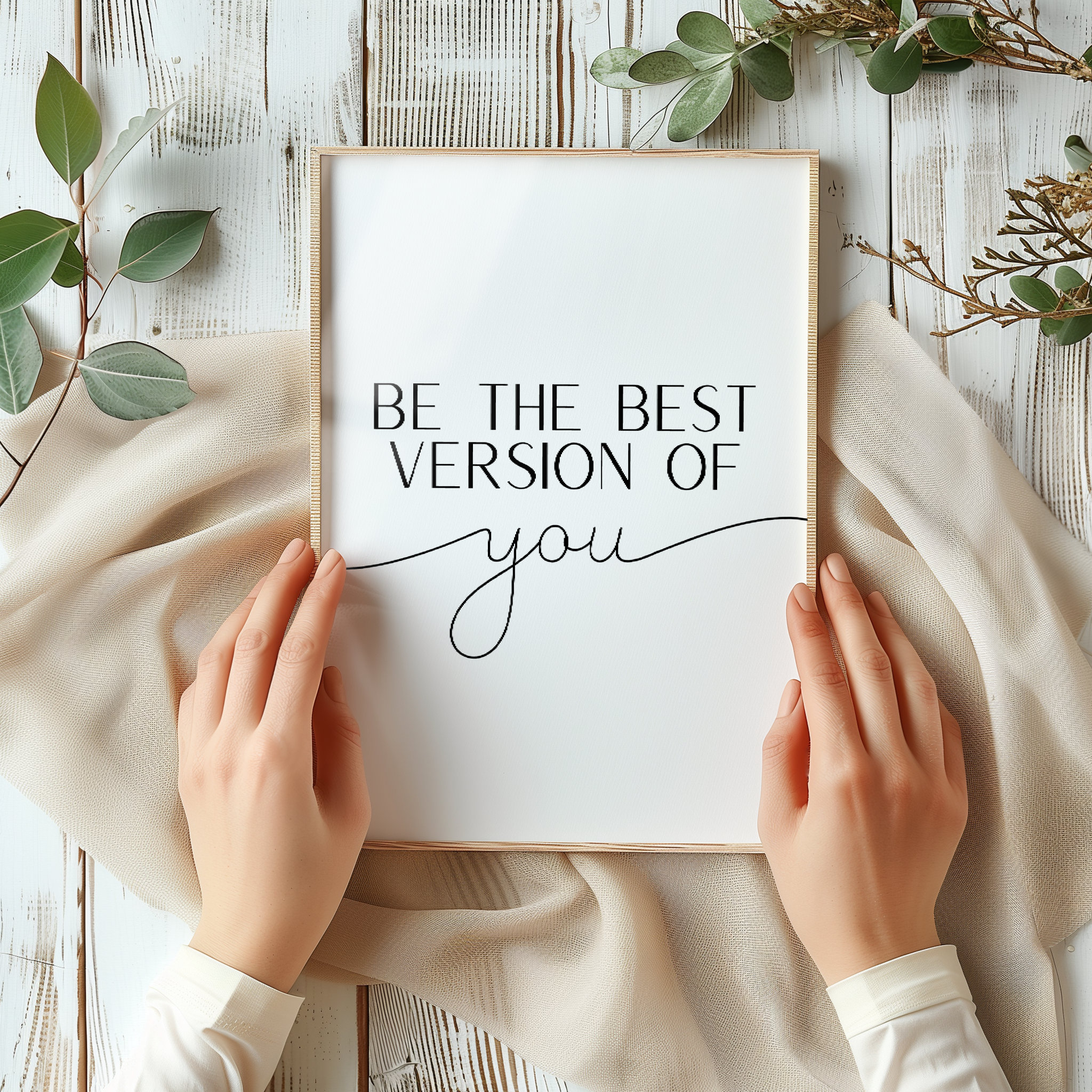 Be the Best Version of You, Self Motivational Poster, Printable Wall ...