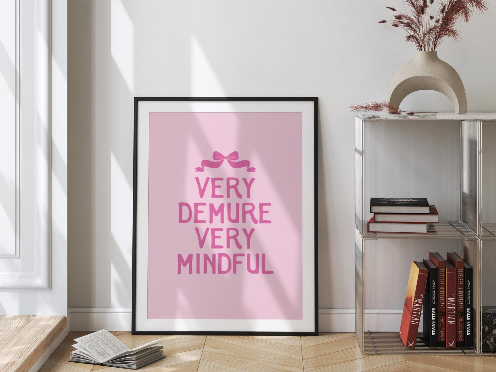 Very Demure Very Mindful Print, Trendy Wall Art, Preppy Girl Bedroom ...