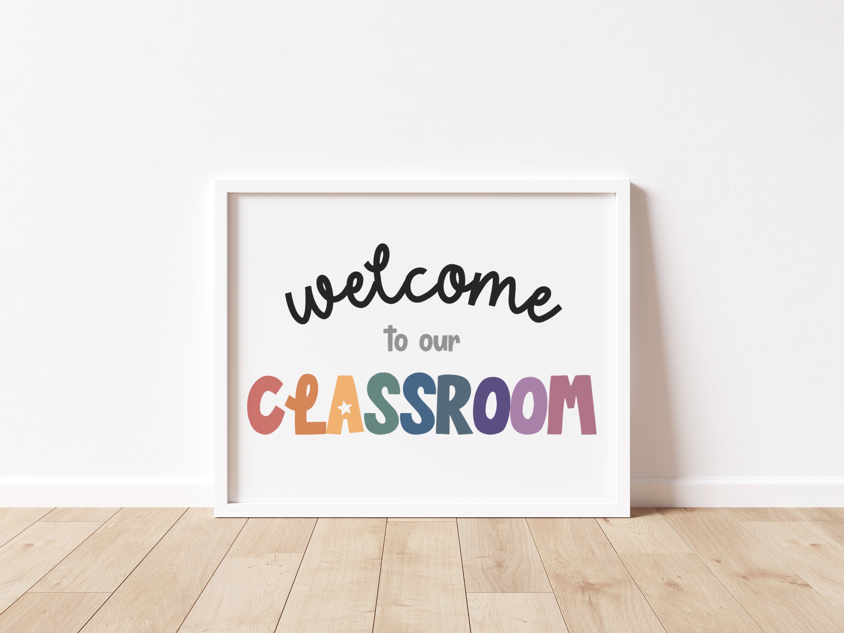 Welcome to Our Classroom Poster, Elementary School Teacher Class Decor ...