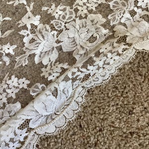 Vintage Pearl-edged Detachable Lace Train or Use as Lace Fabric - Etsy