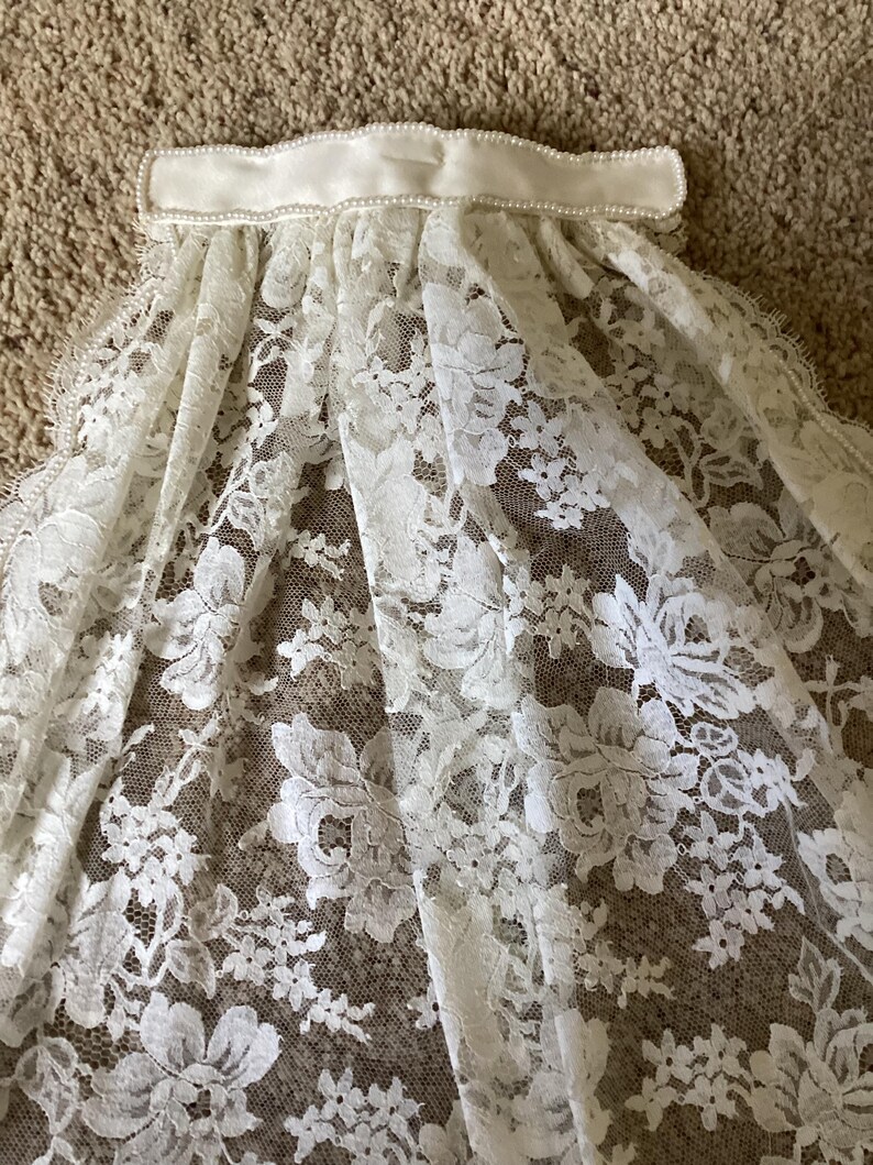 Vintage Pearl-edged Detachable Lace Train or Use as Lace Fabric - Etsy