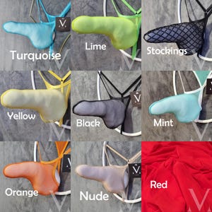 Eros Mesh See Thru MV-1633A Transparent Rocket Shaft Mens Plug Back ...
