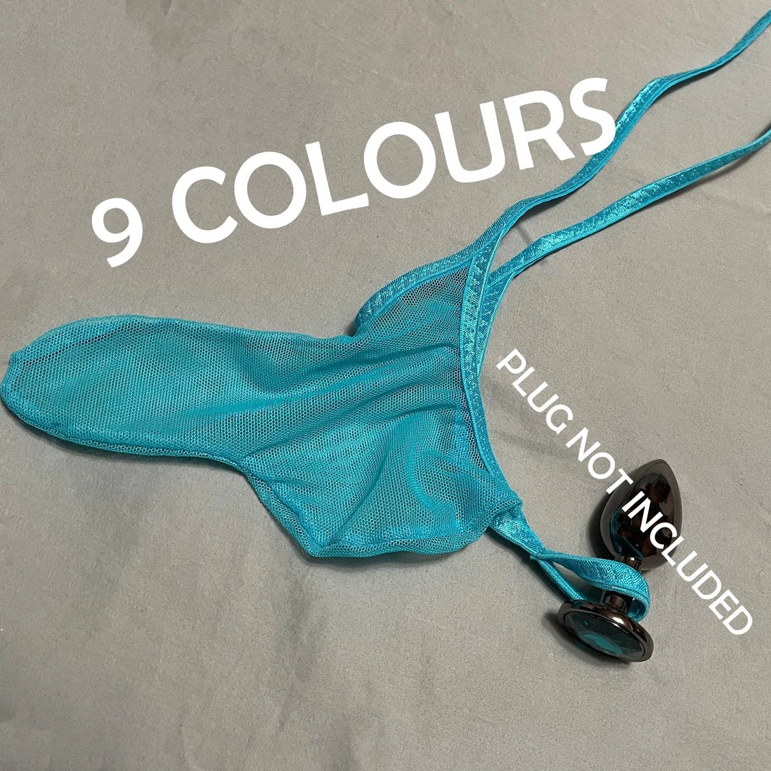 Eros Mesh See Thru MV-1633A Transparent Rocket Shaft Mens Plug Back ...