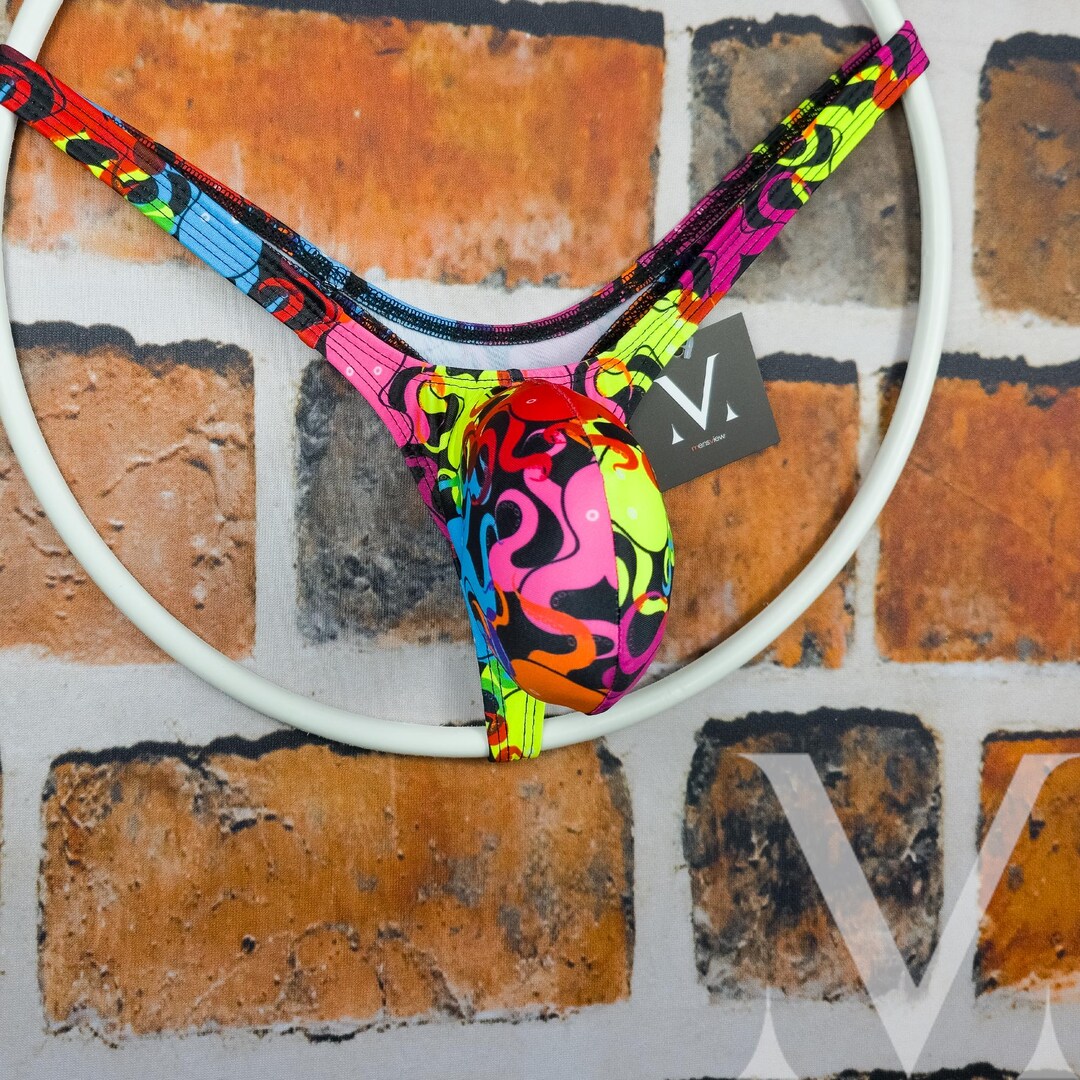 Nyx Octopus Multicolor Neon MV-57ZEC 4D Push Out Mens Micro Thong ...