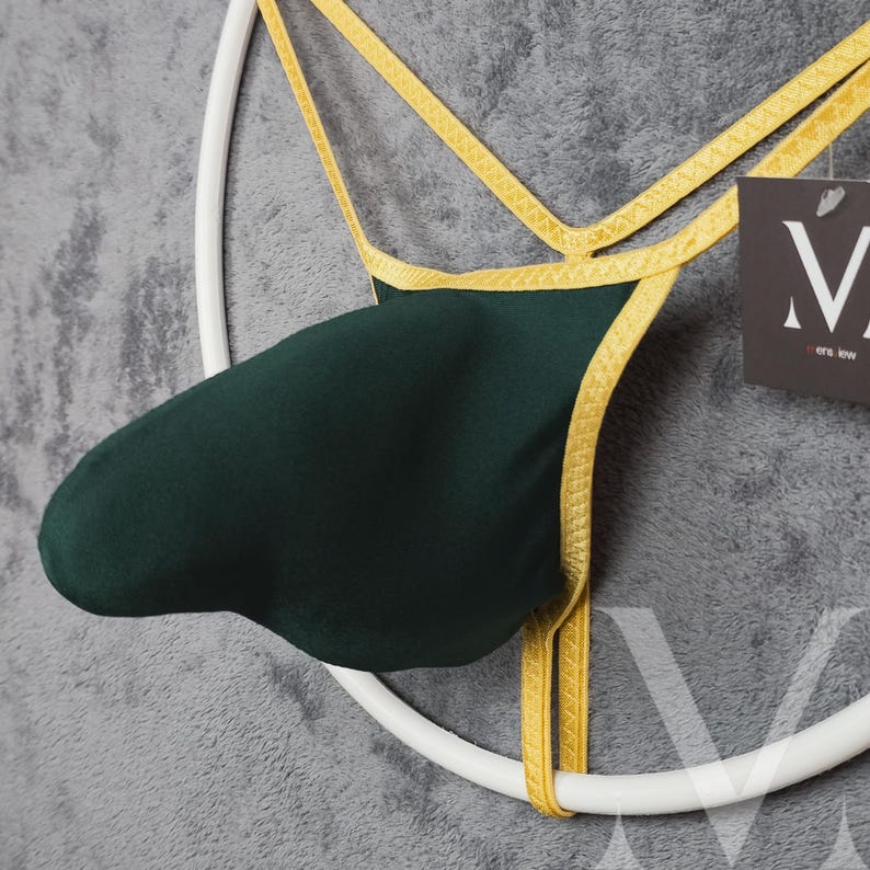 Jason 283 Fabrics MV-M6KCW Missile Bulge Mens Thong String Handmade Men ...
