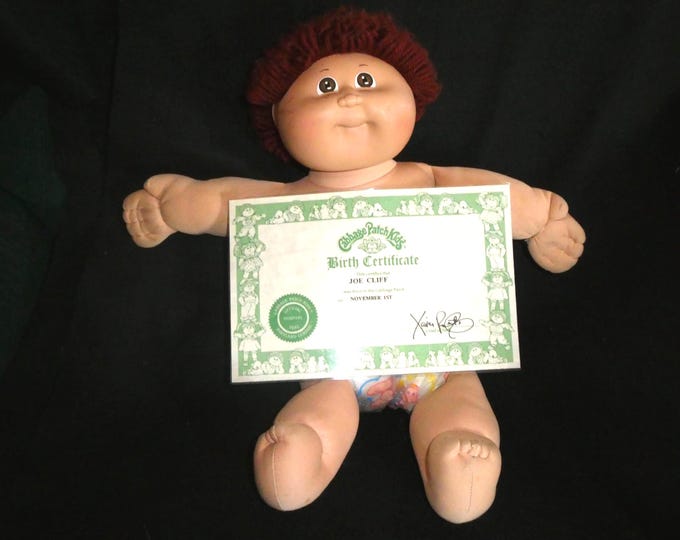 Cabbage Patch Kid Boy With Auburn Hair and Brown Eyes - Etsy