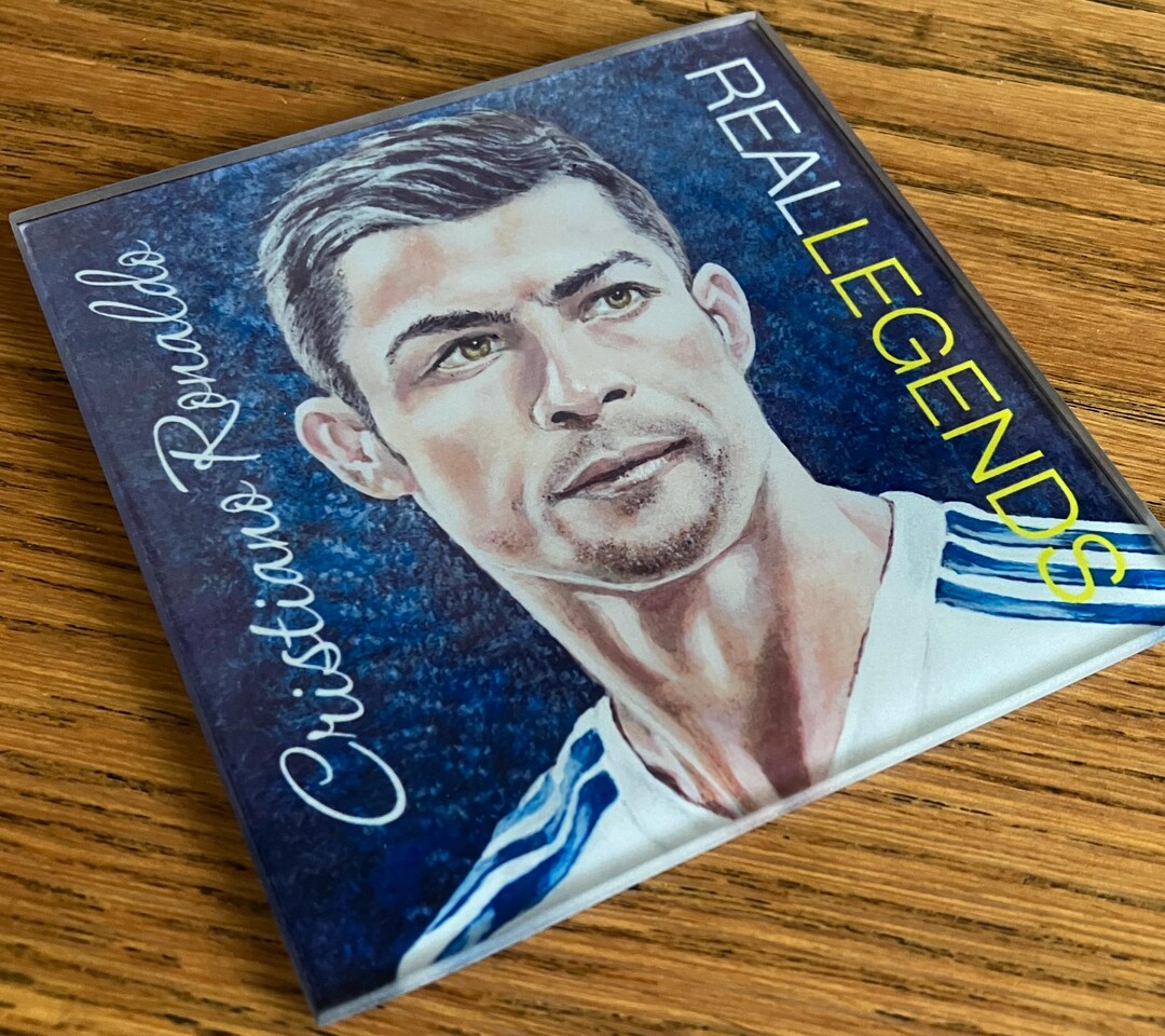 Super Cristiano Ronaldo Glass Coaster - Etsy