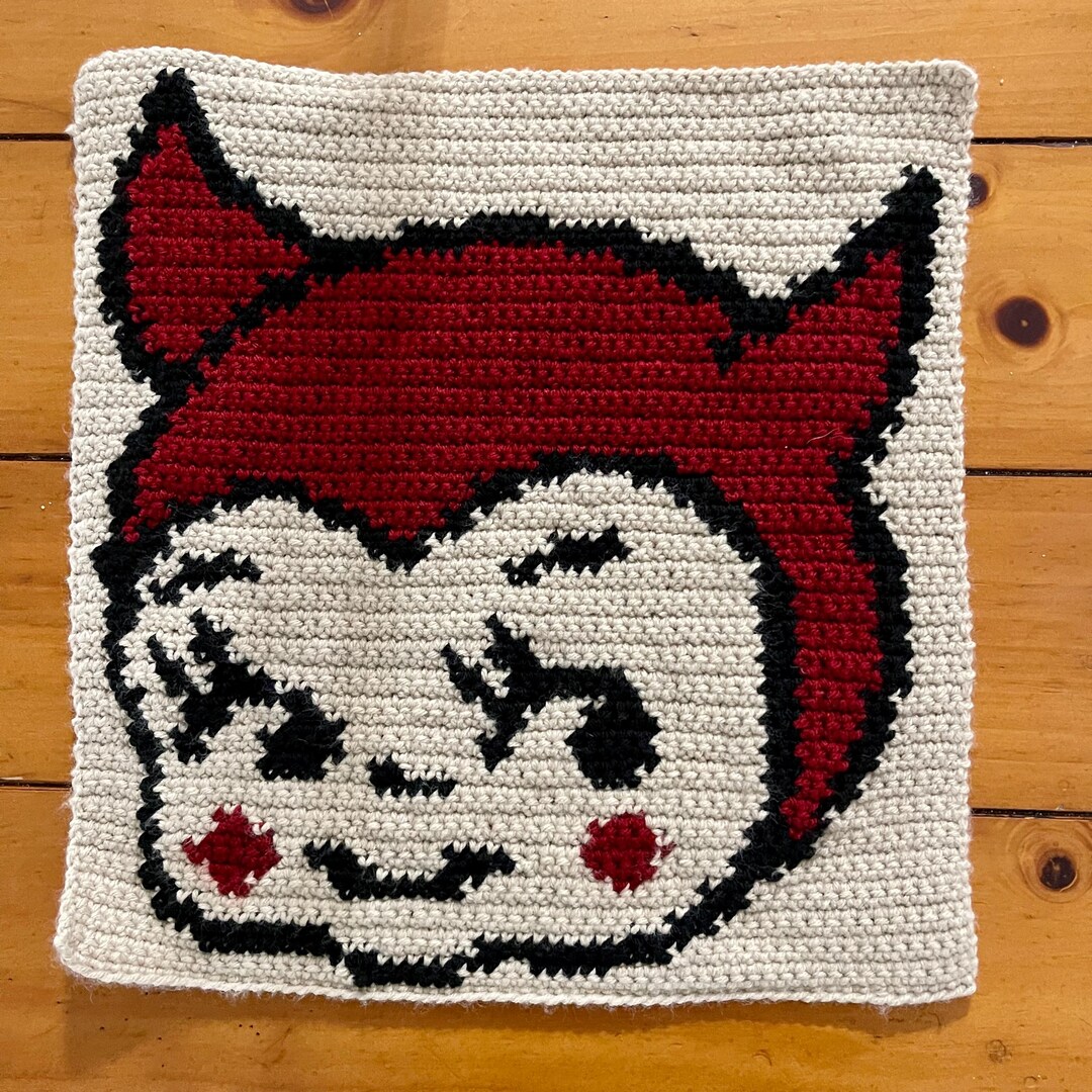 PDF Crochet Devil Kewpie Tapestry/ Crochet Tapestry Pattern **PATTERN ...