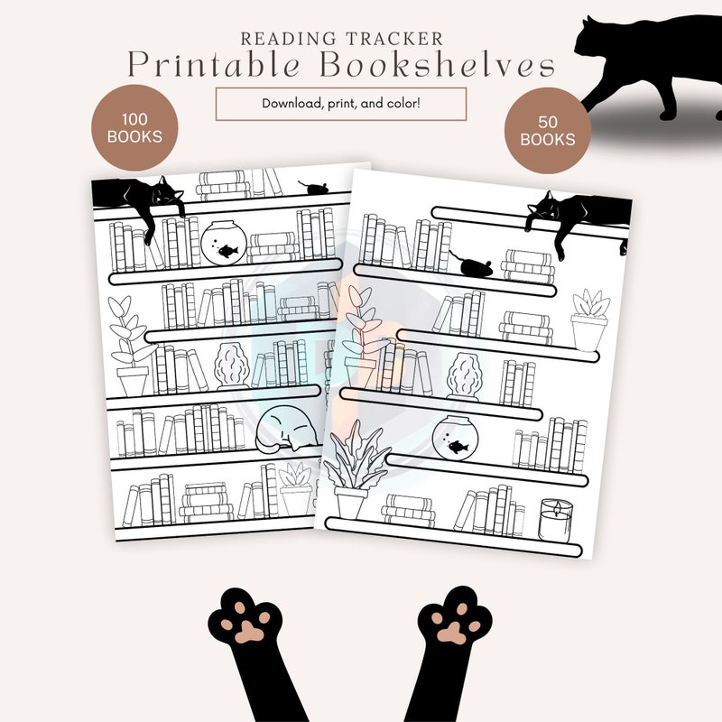 Book Tracker Coloring Page - Etsy