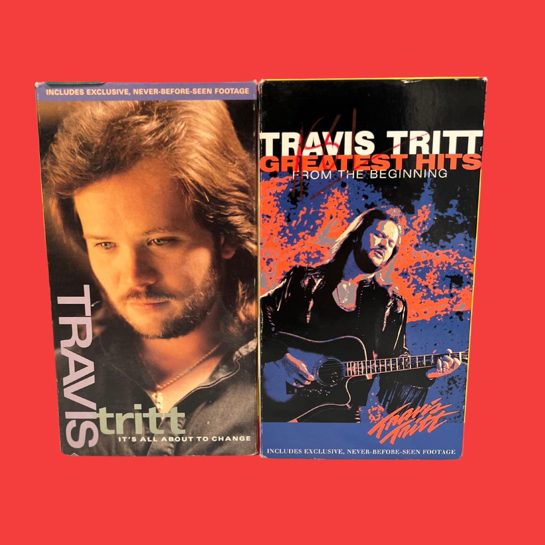Retro 90s Travis Tritt Country Music VHS Tape Bundle - Etsy