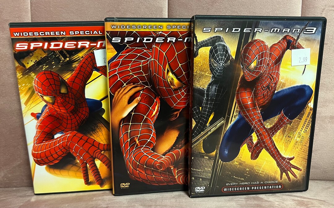 2000s Spider-man 1 2 & 3 DVD Bundle - Etsy