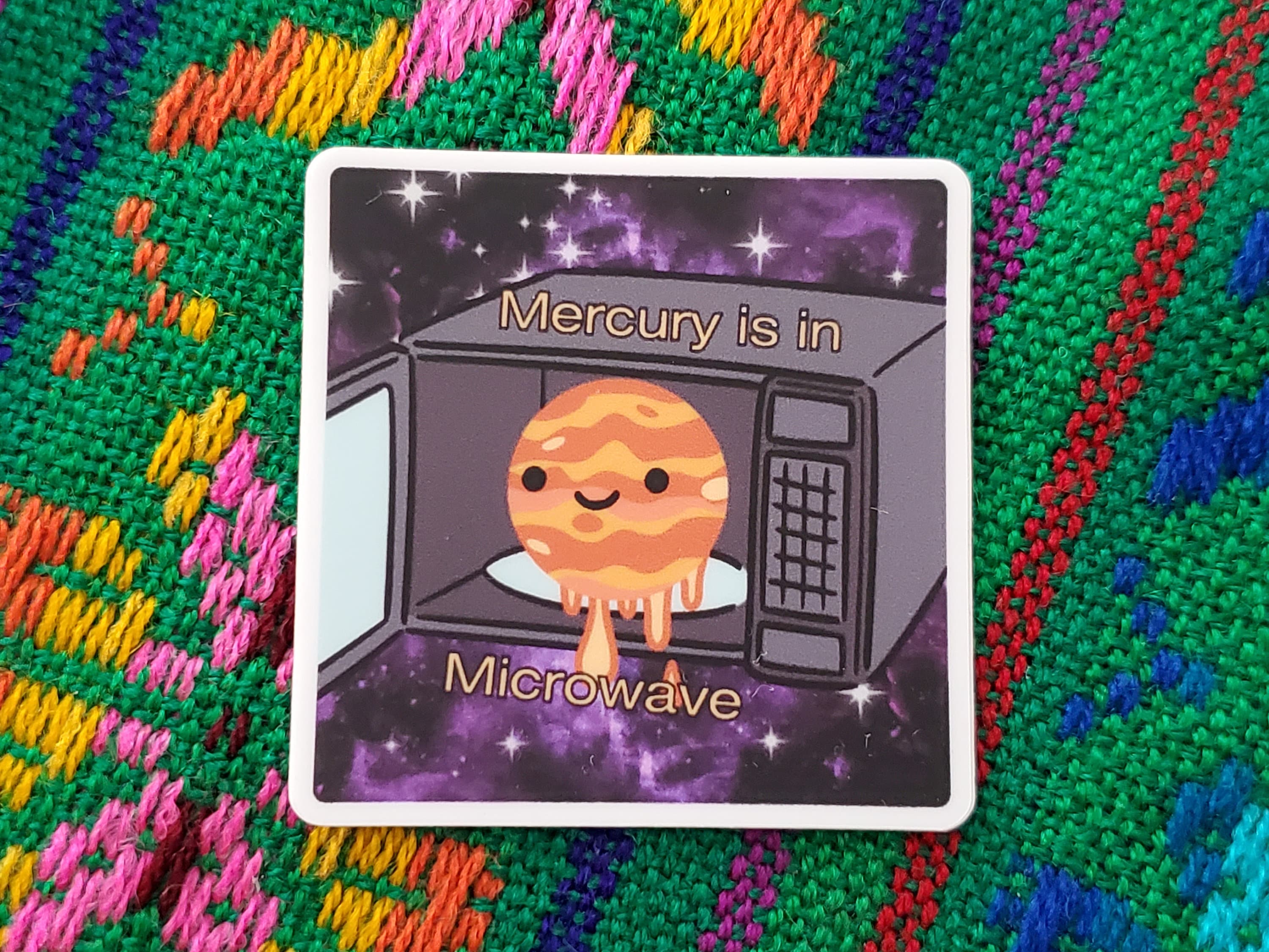 Mercury in Microwave Sticker, Mercury Retrograde Sticker, Astrology ...