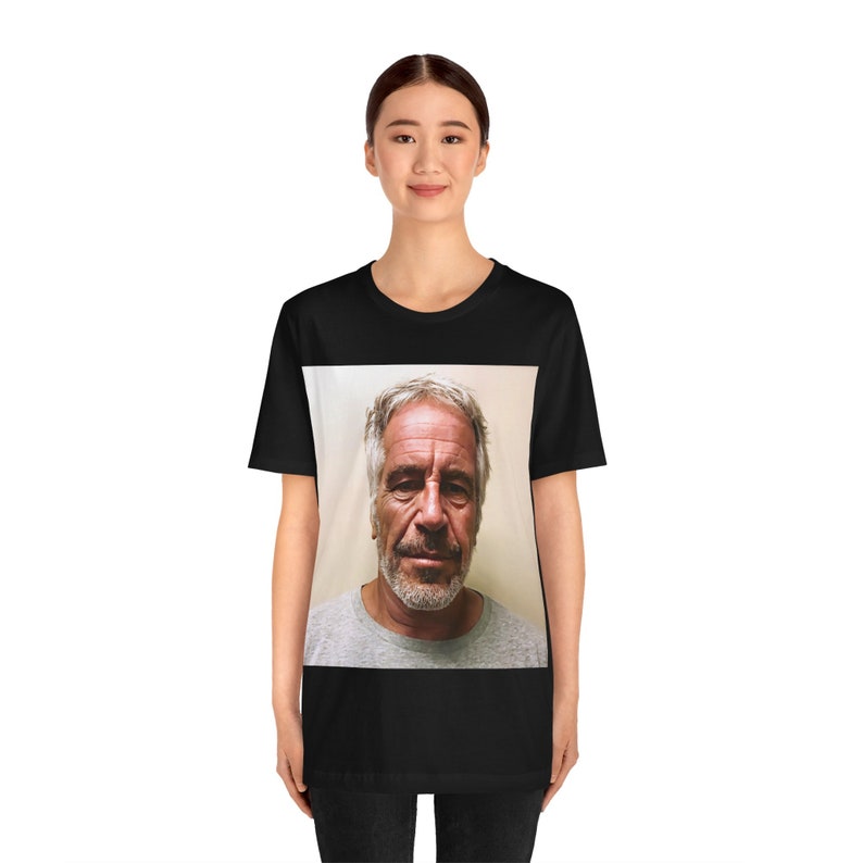 Jeffrey Epstein Mugshot Tee, Short Sleeve Tee, Mugshot Shirt, Unique ...