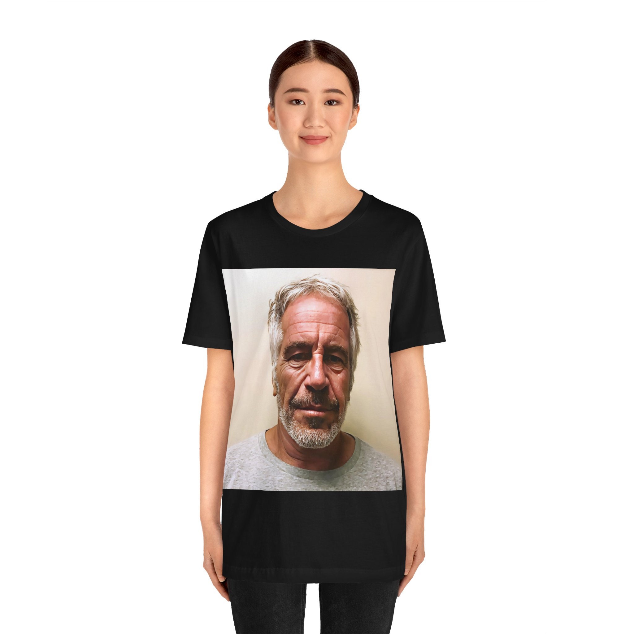 Jeffrey Epstein Mugshot Tee, Short Sleeve Tee, Mugshot Shirt, Unique ...