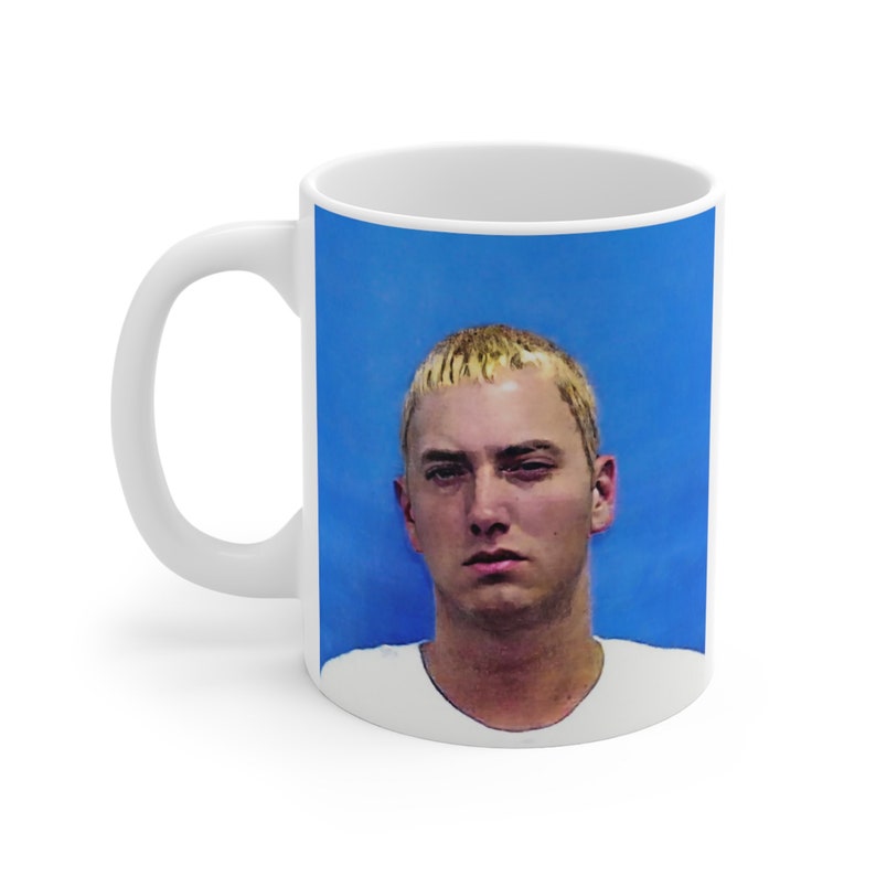 Eminem 11oz Mug, Rap Mugshot Inspired Coffee Cup, Music Lover Unique ...