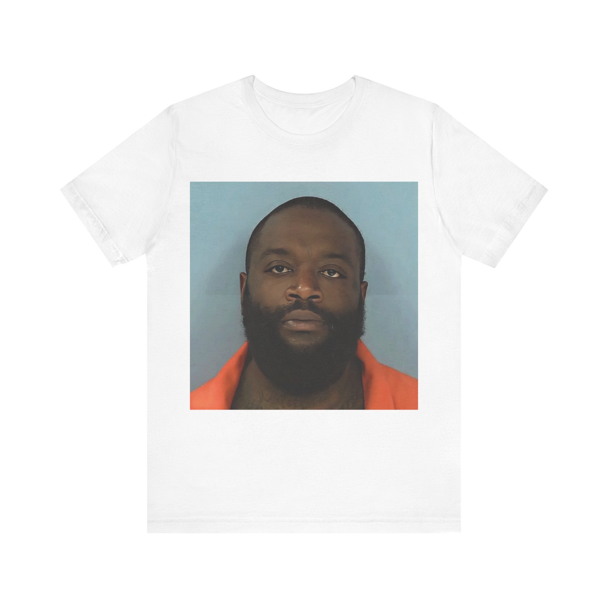 Rick Ross Mugshot Tee Short Sleeve, Hip Hop Tee, Rapper Shirt, Unique ...