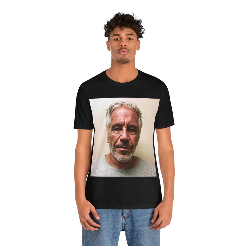 Jeffrey Epstein Mugshot Tee, Short Sleeve Tee, Mugshot Shirt, Unique ...