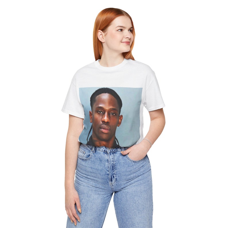 Travis Scott Mugshot T-shirt, Jail Arrested Tee, Rapper Shirt, Music ...