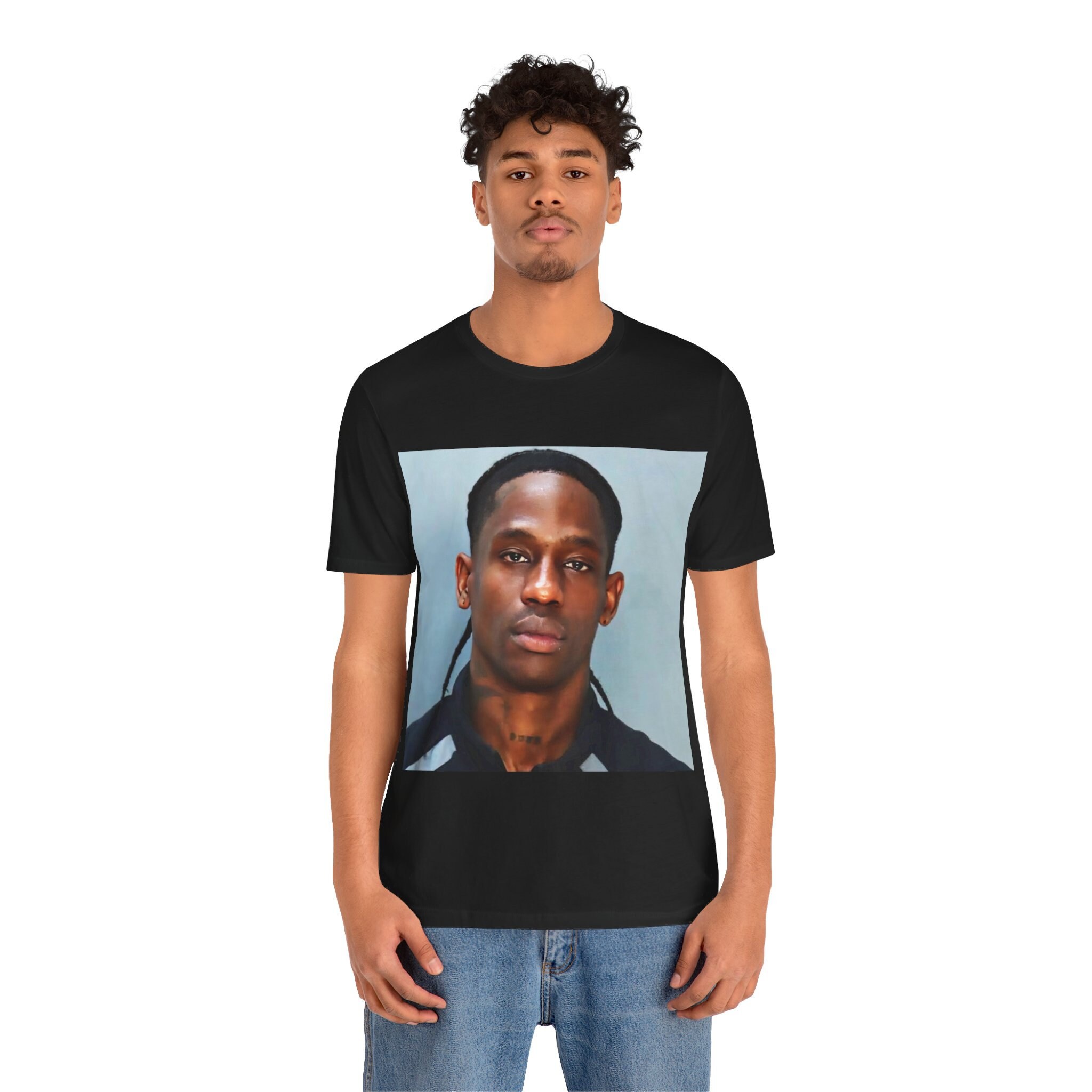 Travis Scott Mugshot T-shirt, Jail Arrested Tee, Rapper Shirt, Music ...
