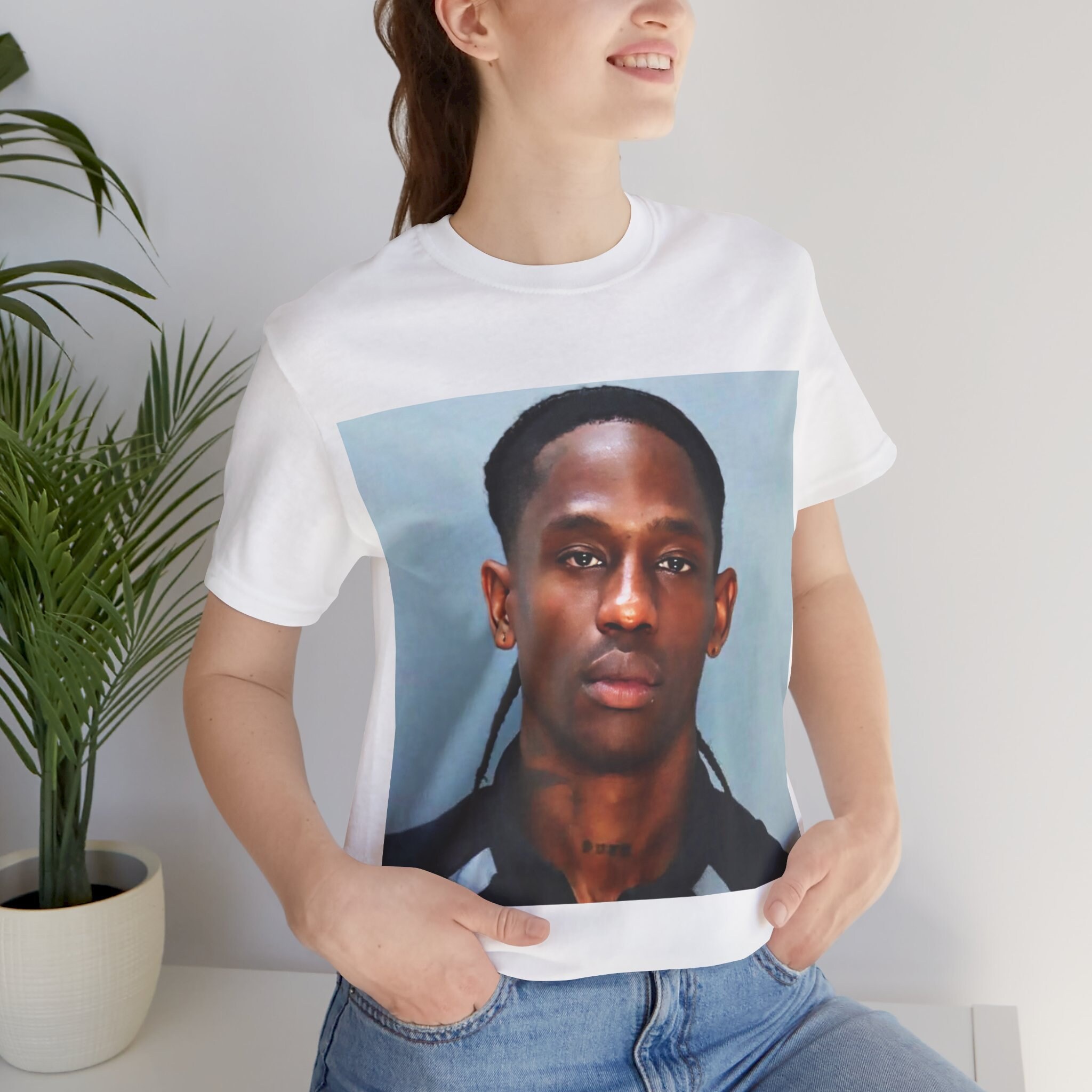 Travis Scott Mugshot T-shirt, Jail Arrested Tee, Rapper Shirt, Music ...