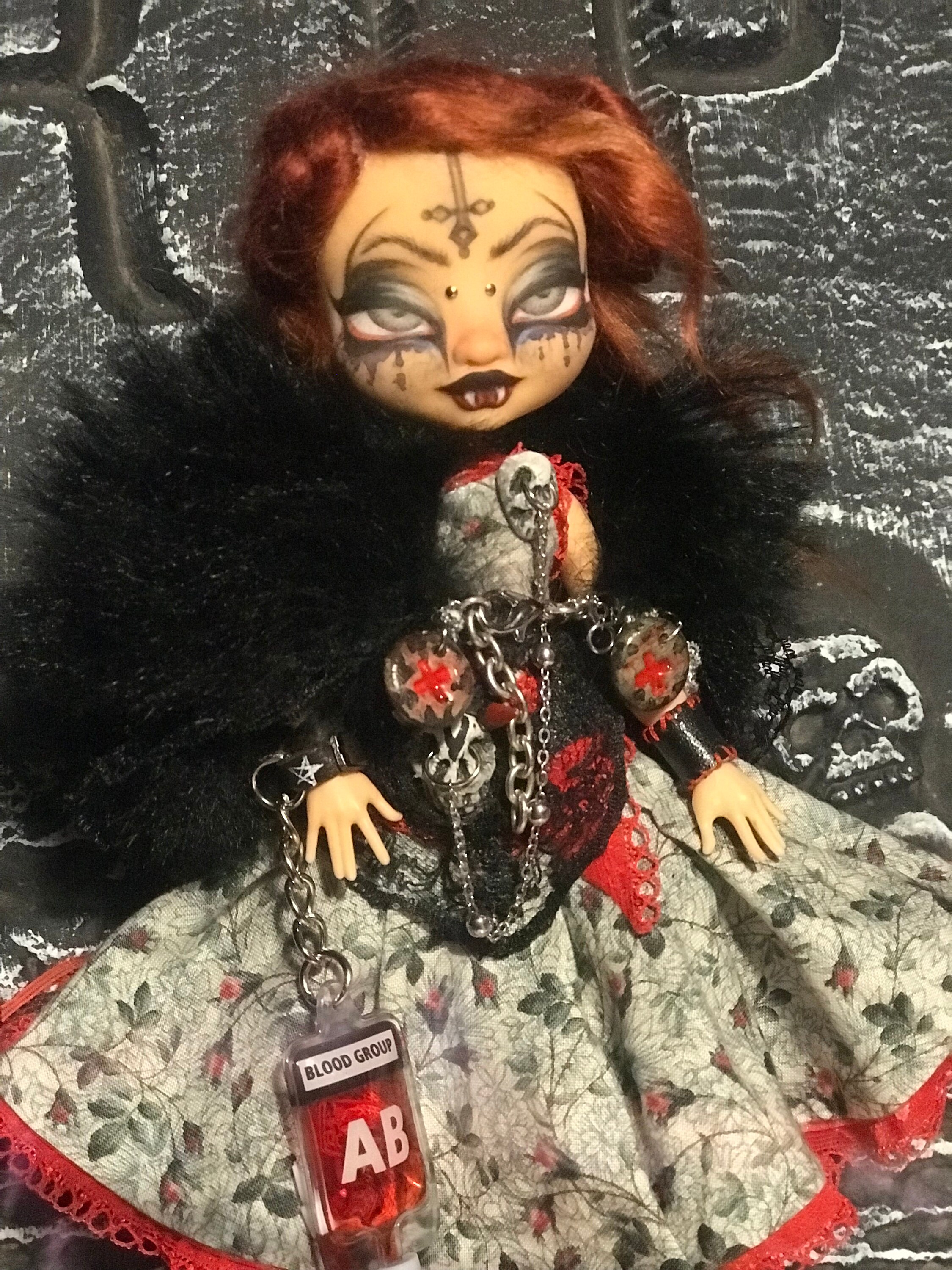 Ooak Doll Vampire Goth Girl - Etsy