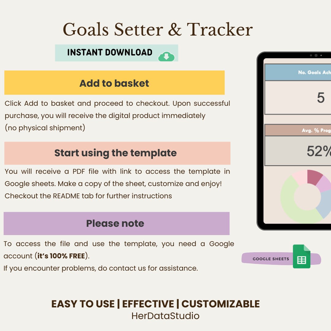 The Goal Setter and Tracker | Business Goals, Personal Goals | OKR ...