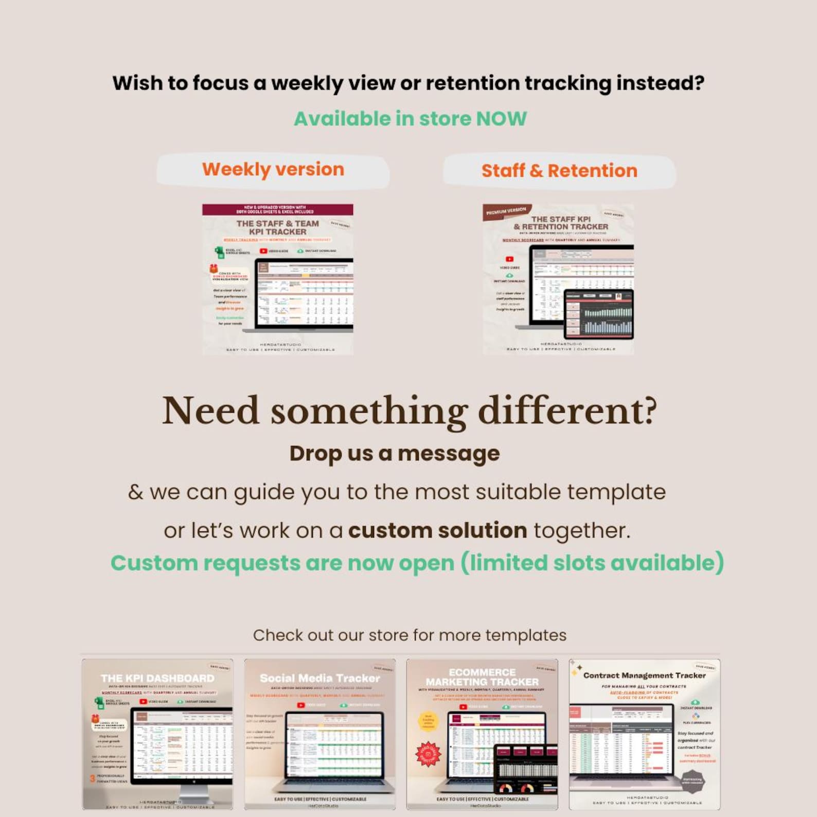The Staff & Team KPI Tracker Monthly Version| KPI Dashboard Report for ...