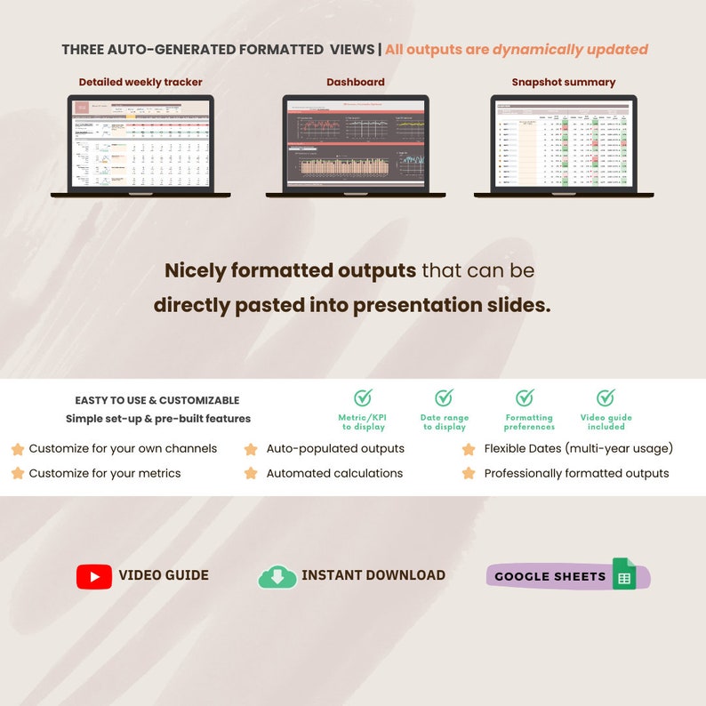 The Staff & Team KPI Tracker | KPI Dashboard Report for Staff, Employee ...