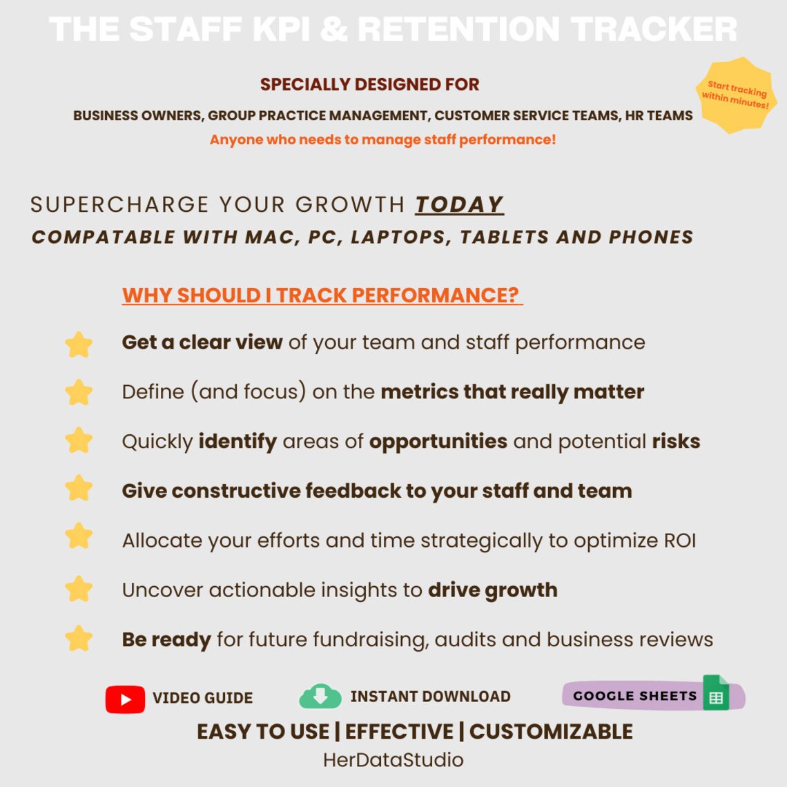 The Ultimate Staff & Retention KPI Tracker - Monthly Version | Group Practice Management ...