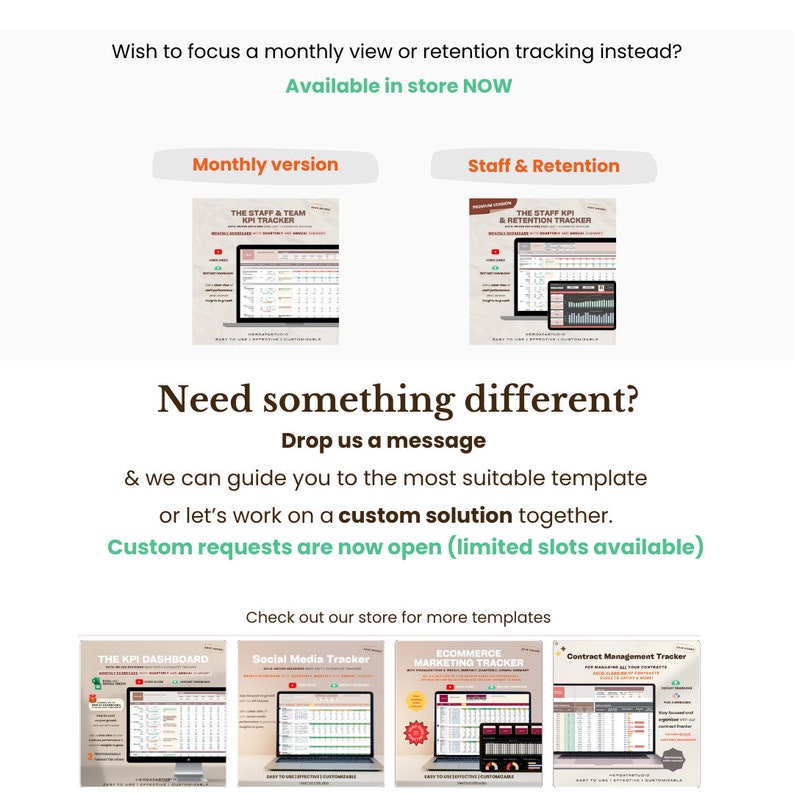 The Staff & Team KPI Tracker Excel and Google Sheets Weekly KPI Dashboard Report Staff, Employee ...