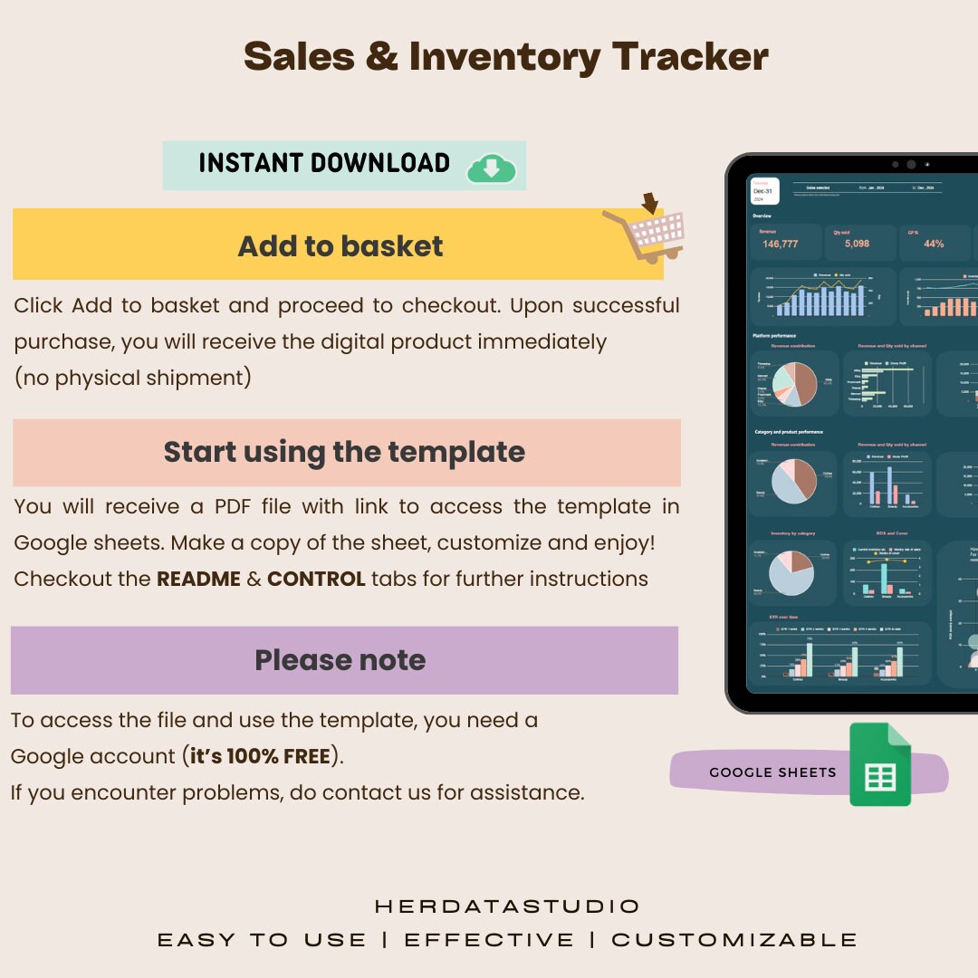 The Sales & Inventory Dashboard Report Tracker - Reseller and Small ...